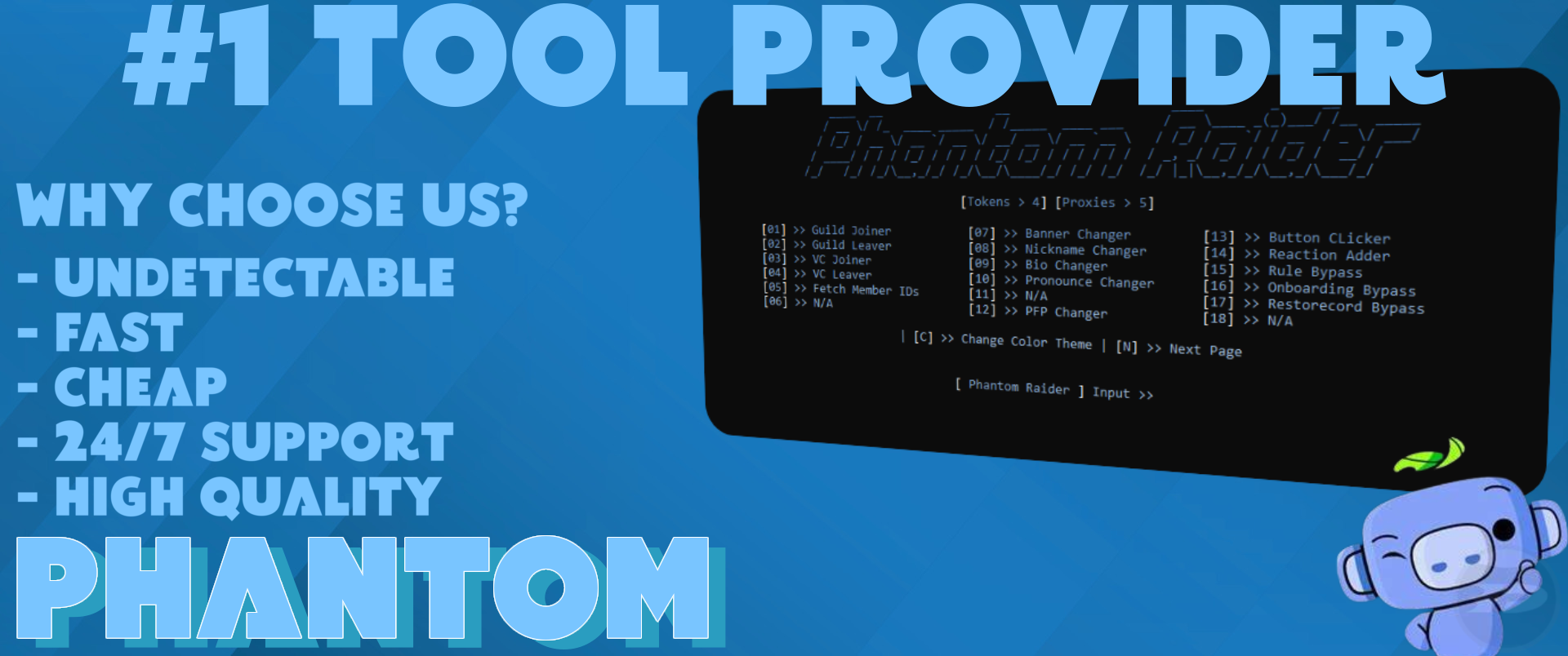 Phantom - Discord Tools Provider